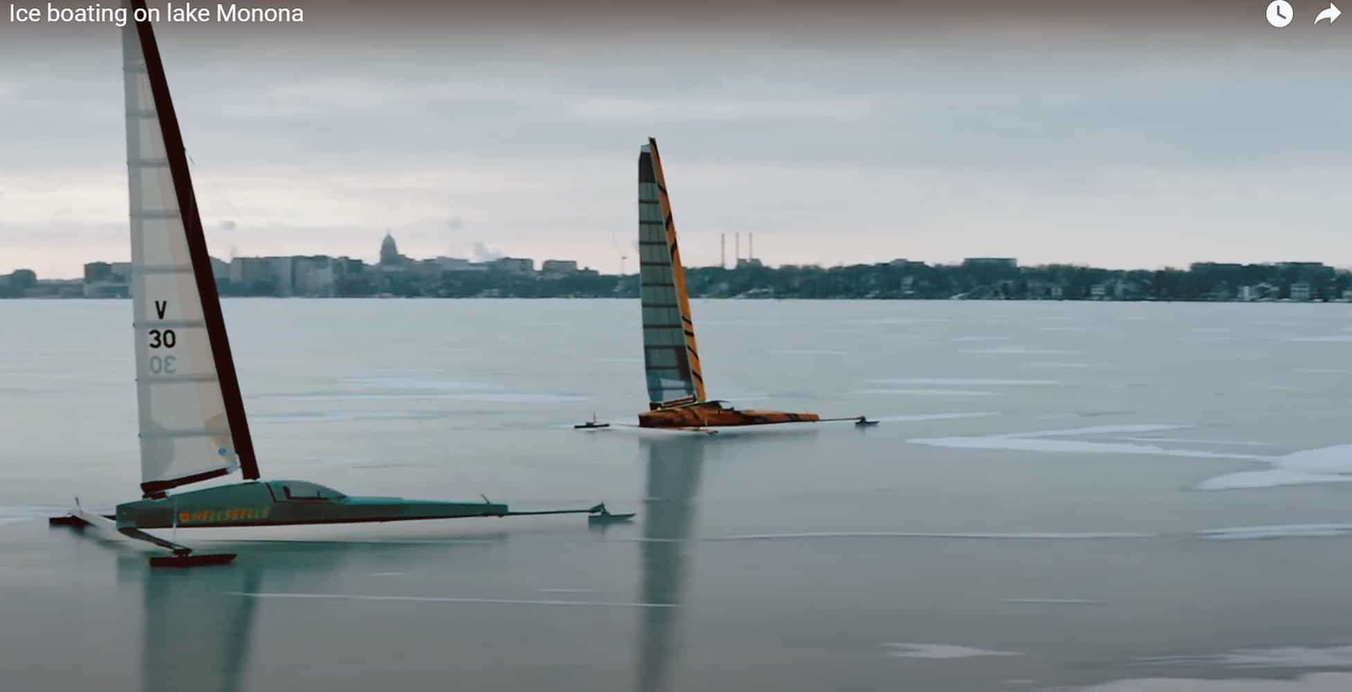 Drone's Eye View on Lake Monona - iceboat.org