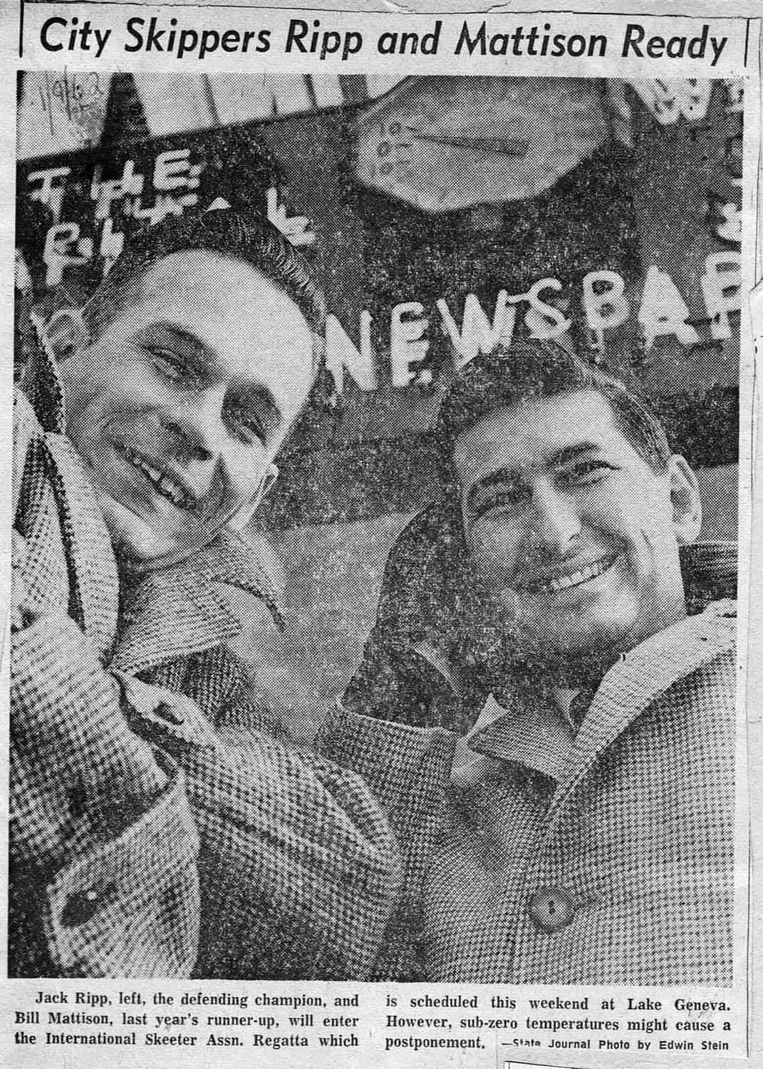 Mattison - Ripp Week: Celebrating Two Four Lakes Ice Yacht Club Legends ...